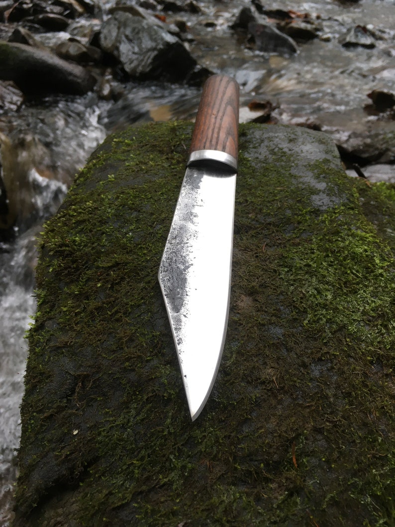 Viking Anglo-saxon knive Handmade forge Blacksmith Steel | Etsy