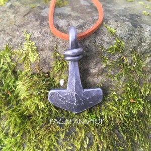 Handmade Forge Thor Hammer Pendant Blacksmith Iron Steel - Etsy