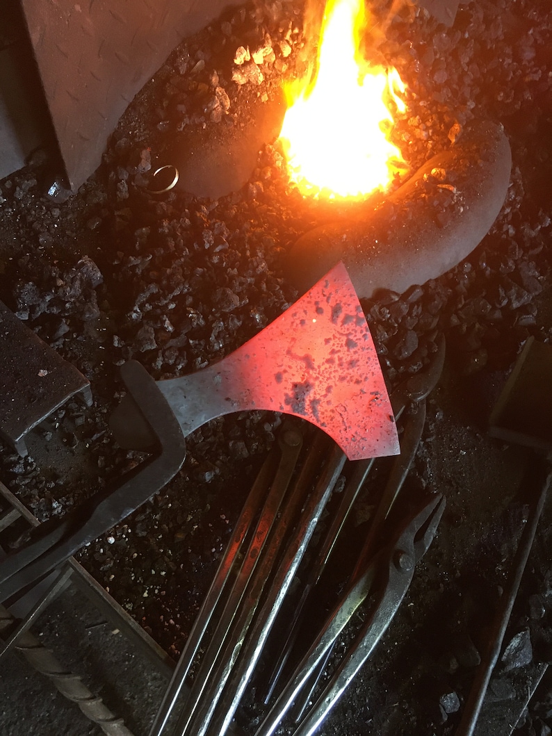 Handmade Viking Axe Blacksmith Forge Authentic Replica Pagan - Etsy