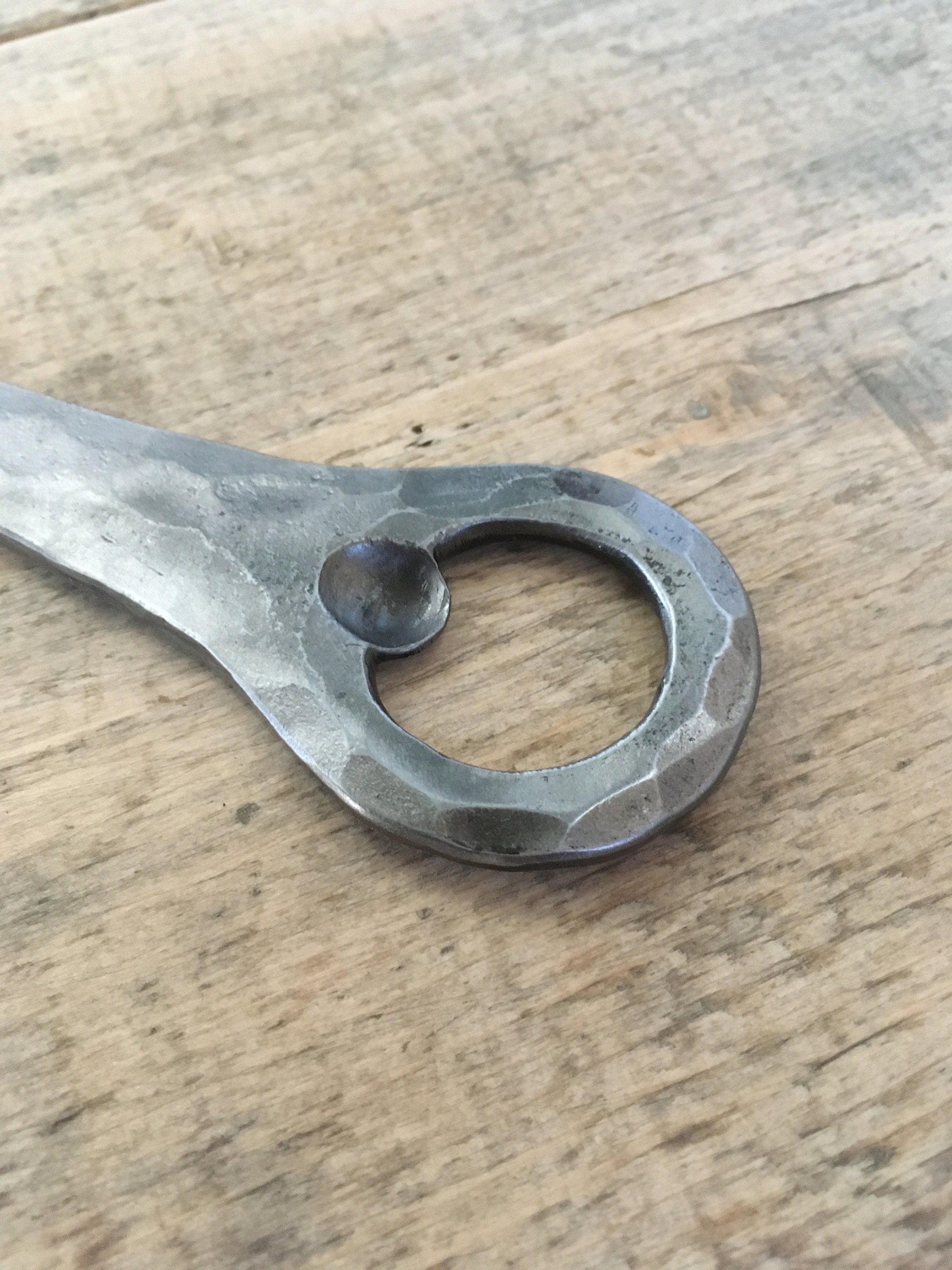 Hand Forged Steel Bottle Opener, Blacksmith Iron Art, Kitchen Tool - Etsy