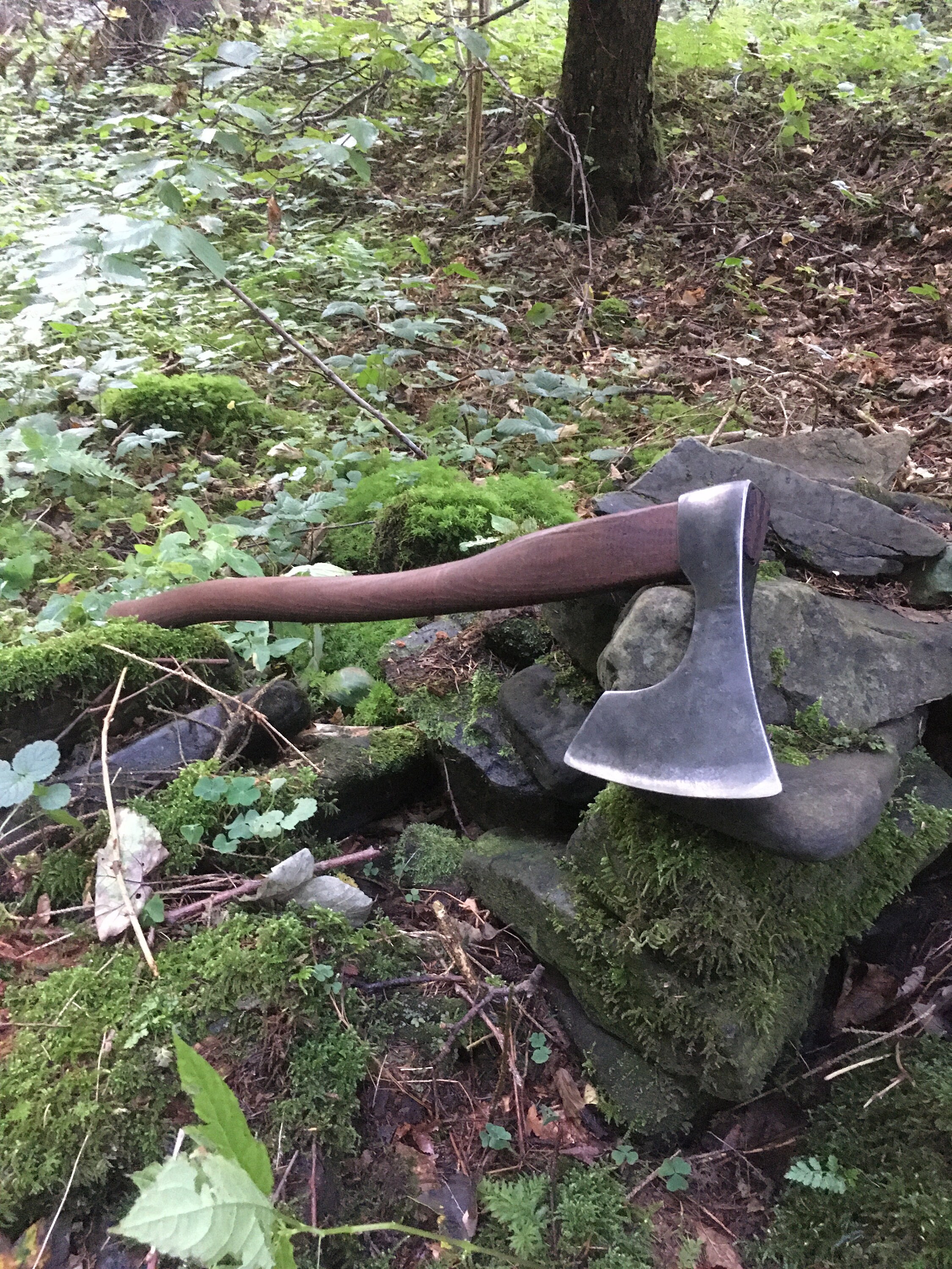 Hand Forged Medieval Axe, High Carbon Steel, Ash Wood Handle - Etsy