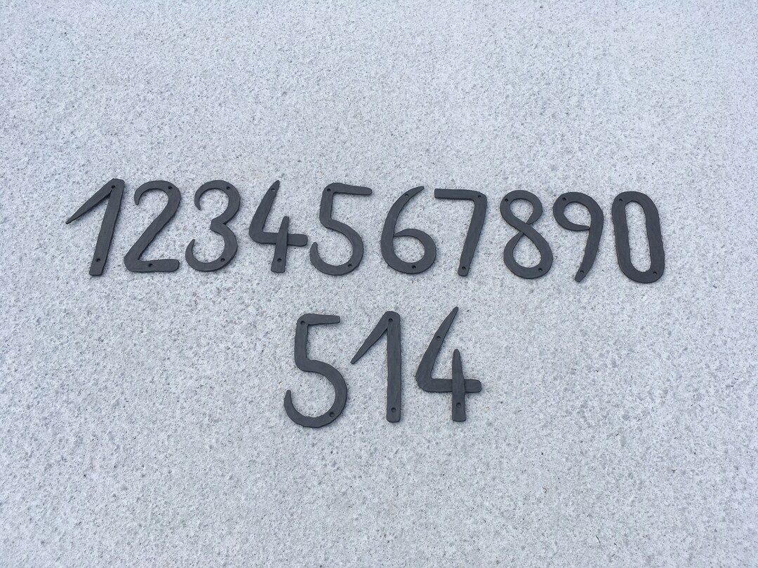 Handmade Steel House Number, Blacksmith Forge Home Decoration ...