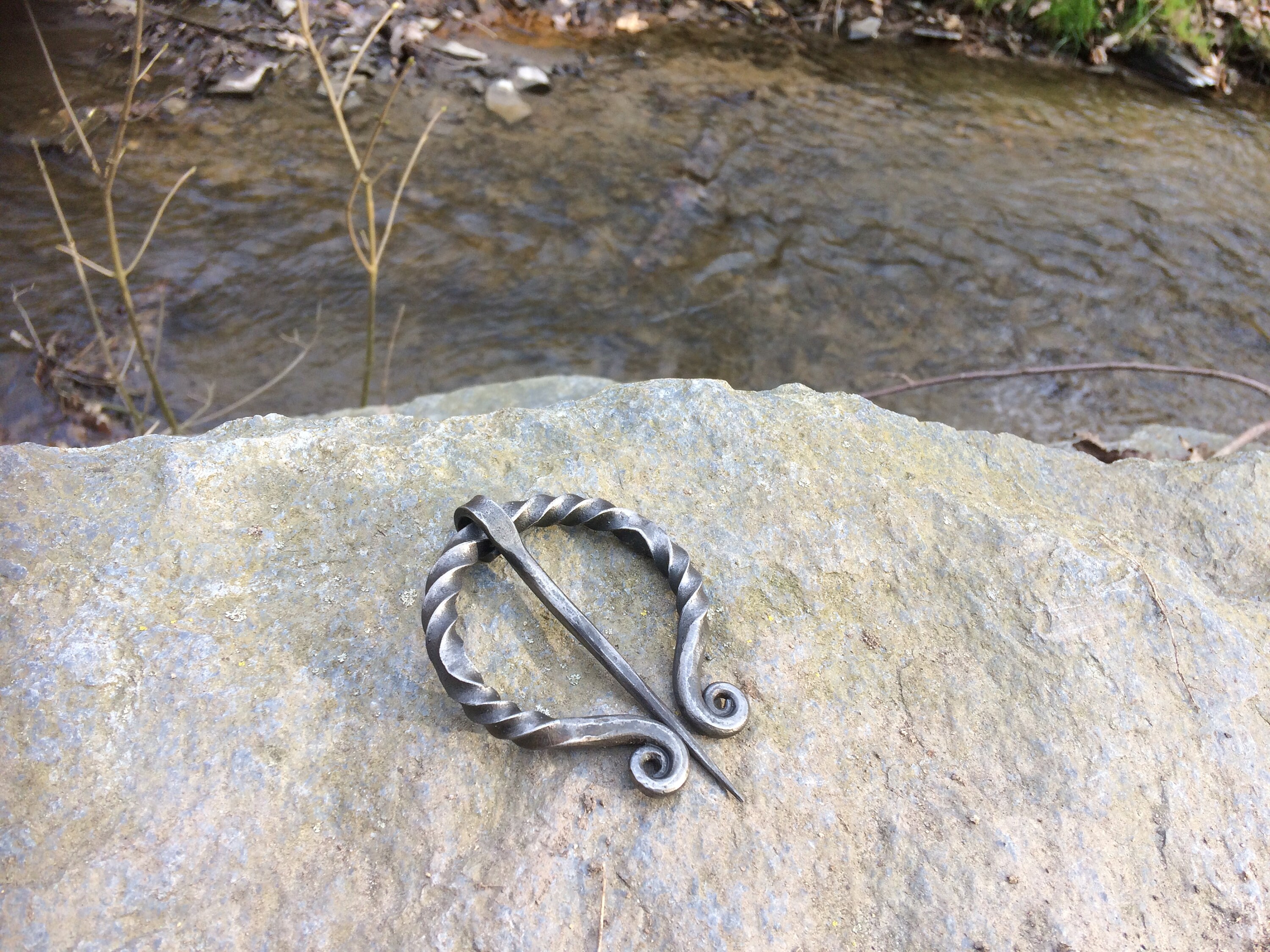 Handmade, Blacksmith, Forged, Steel, Iron, Brooch, Fibula, Medieval ...