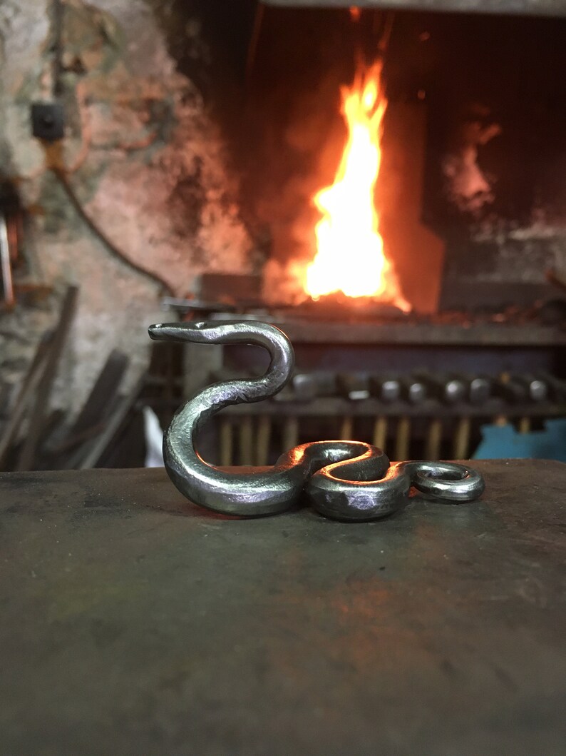 Handmade Steel Wall Hanger Forge Blacksmith Iron Snake - Etsy