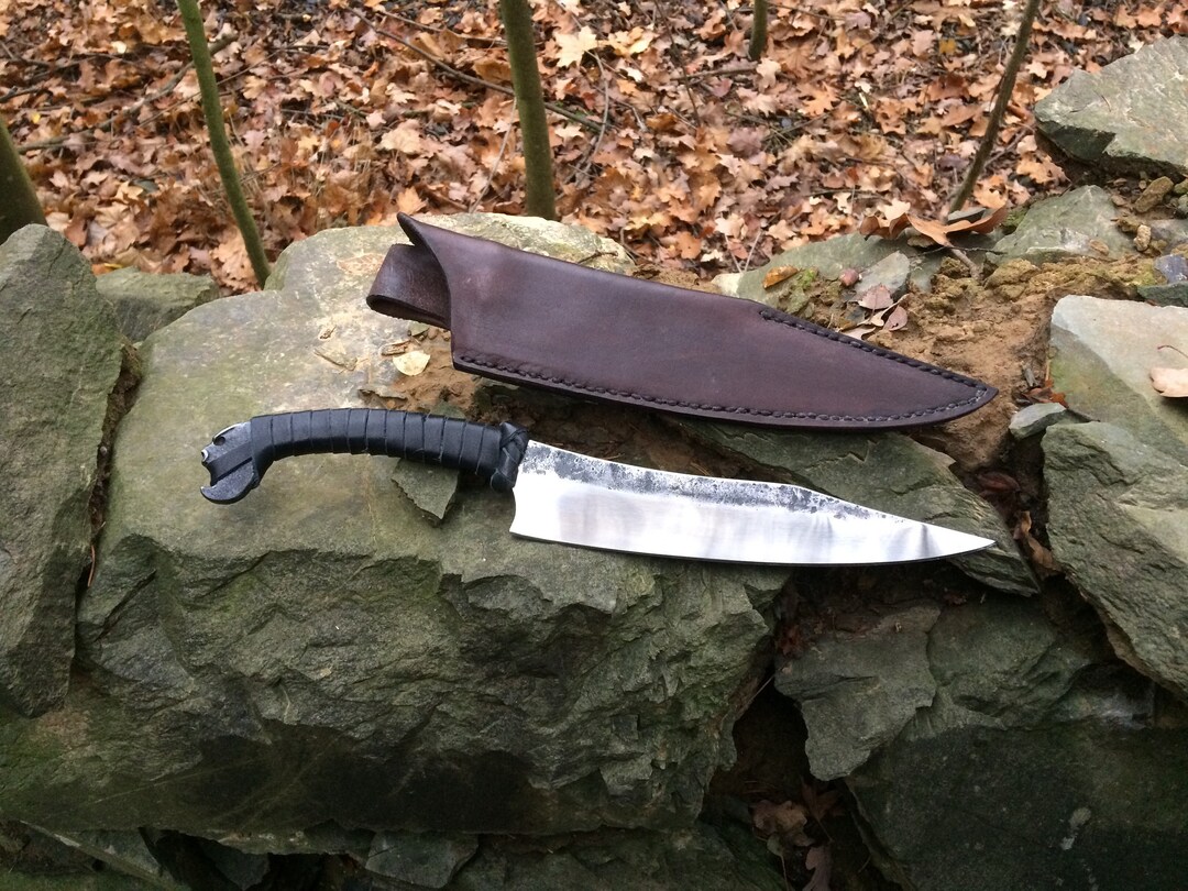 Orc Knife, Blacksmith Handmade Forge, High Carbon Steel, Fantasy ...