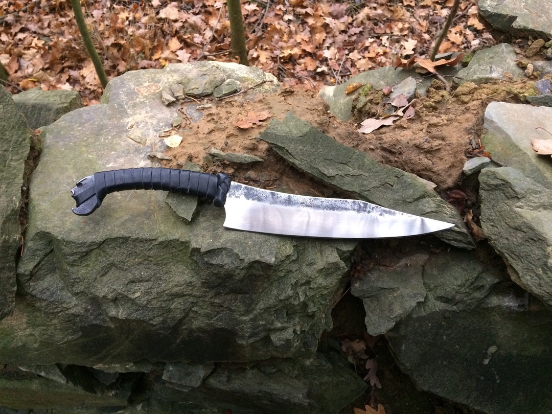 Orc Knife, Blacksmith Handmede Forge, High Carbon Steel, Fantasy - Etsy