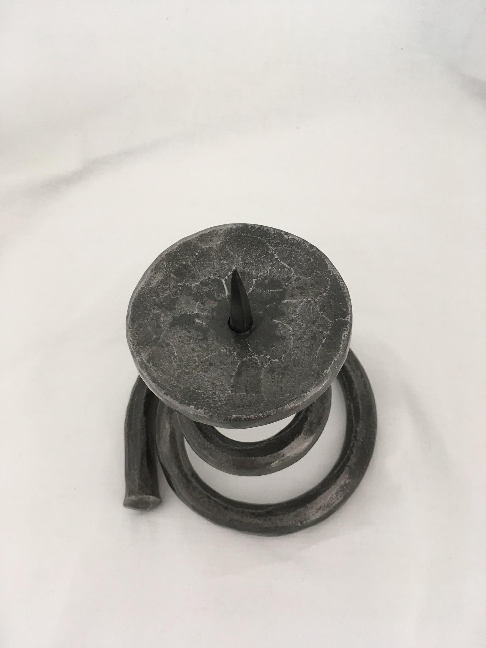 Handmade Forge Candelabrum, Iron Steel Candlestick, Blacksmith ...