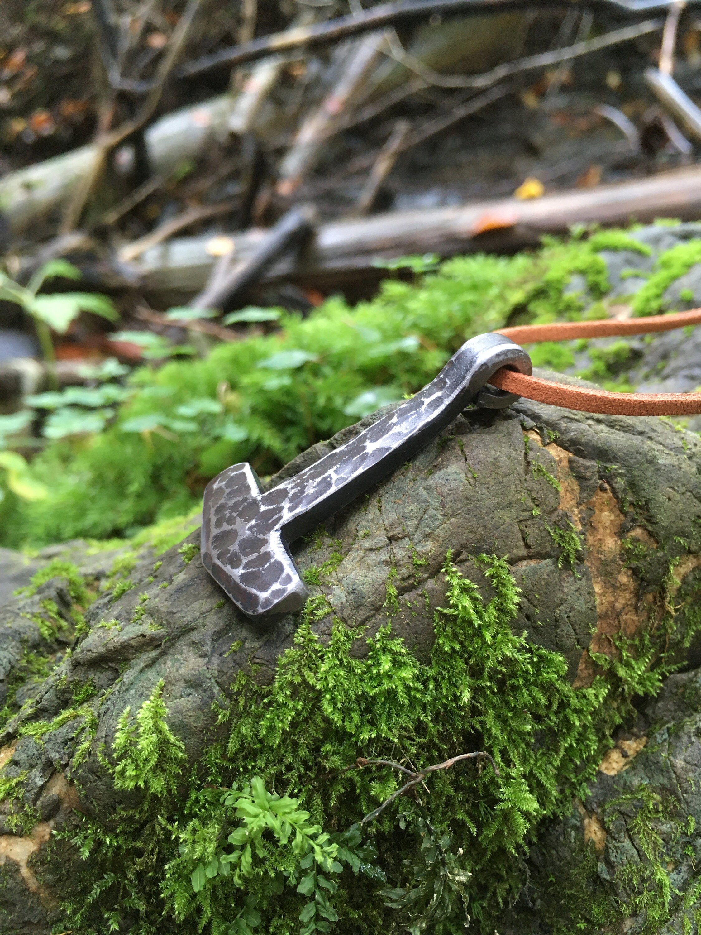 Thor Hammer Handmade Forged Pendant Mjolnir Norse Mythology | Etsy
