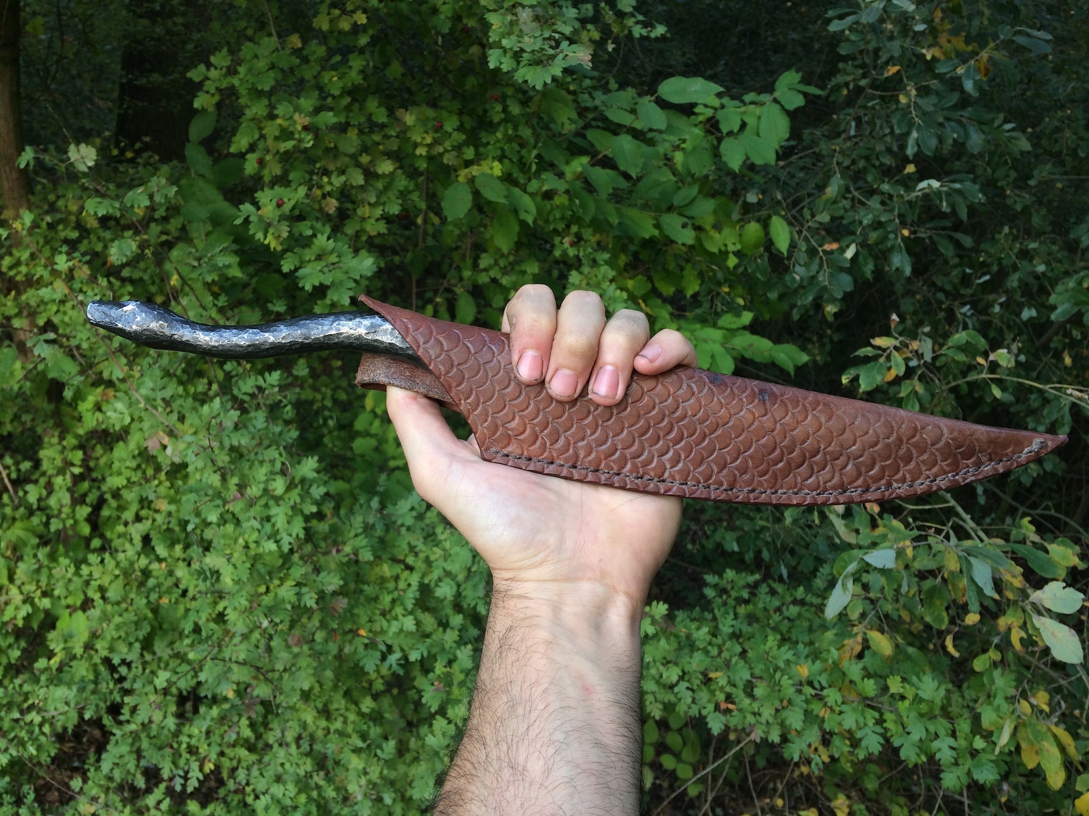 Snake Knife Ancient Symbol Sculpture High Carbon Steel | Etsy