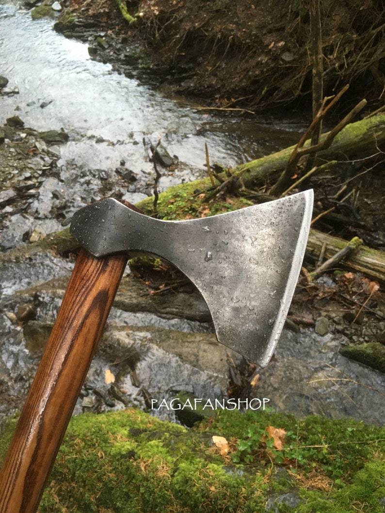 Handmade Viking Axe Blacksmith Forge Authentic Replica Pagan - Etsy
