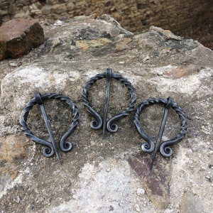 Handmade, Blacksmith, Forged, Steel, Iron, Brooch, Fibula, Medieval ...