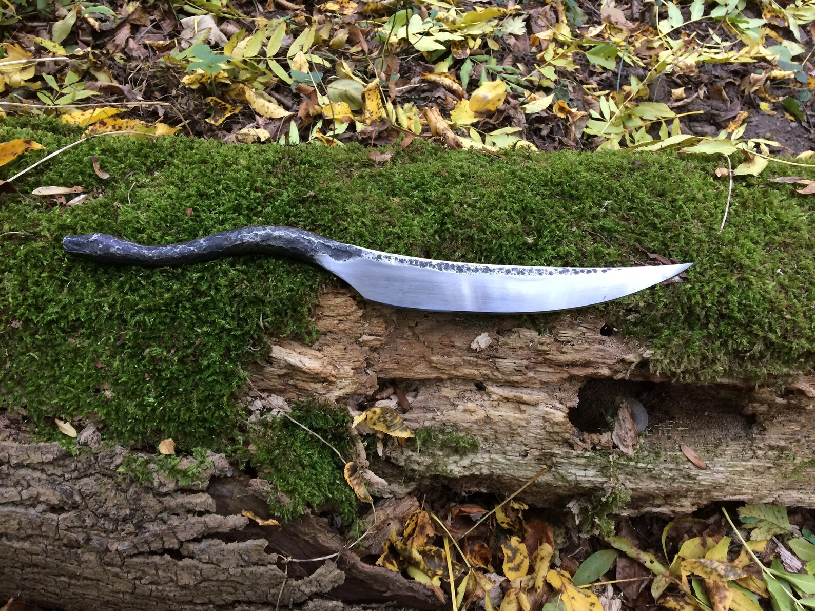 Snake knife Ancient Symbol Sculpture High carbon steel | Etsy