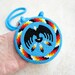 Beaded Medallion Necklace With an Eagle - Etsy Canada