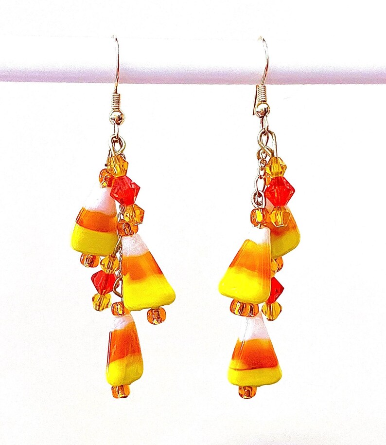 Candy Corn Earrings, Candy Corn Jewelry, Autumn Fall Candy Corn ...