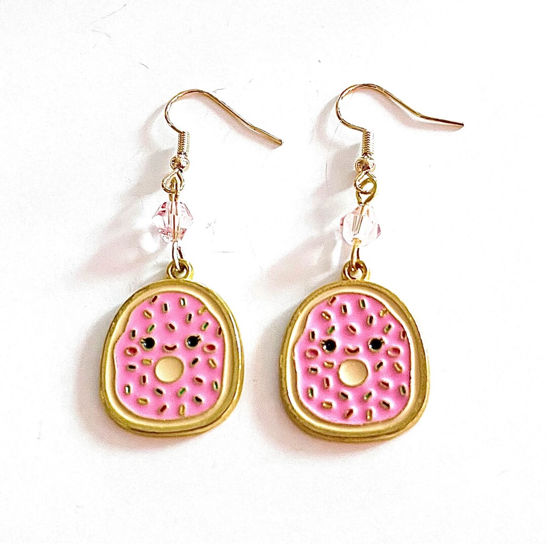 Dabria the Donut Squishmallow Earrings, Squishmallow Jewelry, Donut ...