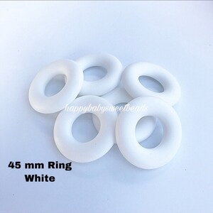 45 Mm Baby Large Silicone Donut Pendant Round Ring Food Grade Silicone ...