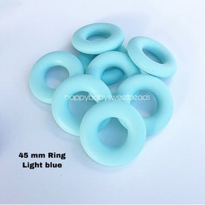 45 Mm Baby Large Silicone Donut Pendant Round Ring Food Grade Silicone ...