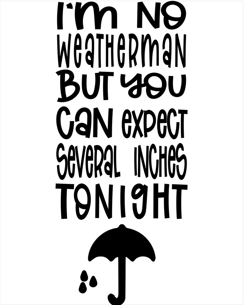 I'm No Weatherman Dirty Humor Image Download Svg Png | Etsy