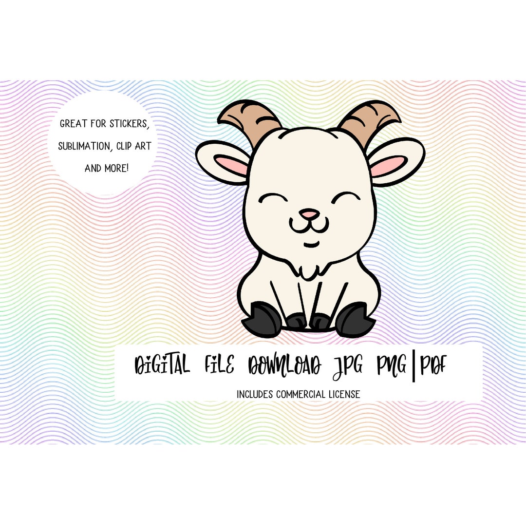 PRINT & CUT Stickers, PNG, Sublimation, Clip Art, Cute Animals for ...