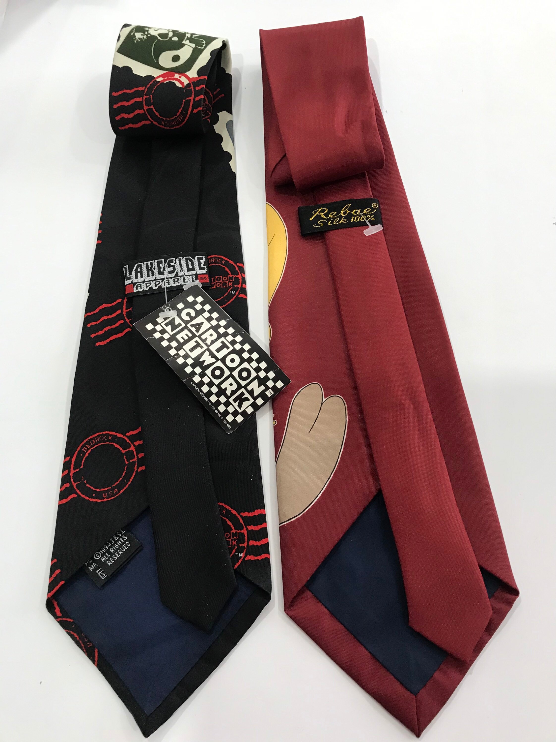 Cartoon Network 1990 Vintage Cotton and Silk Ties Lot of 2 - Etsy