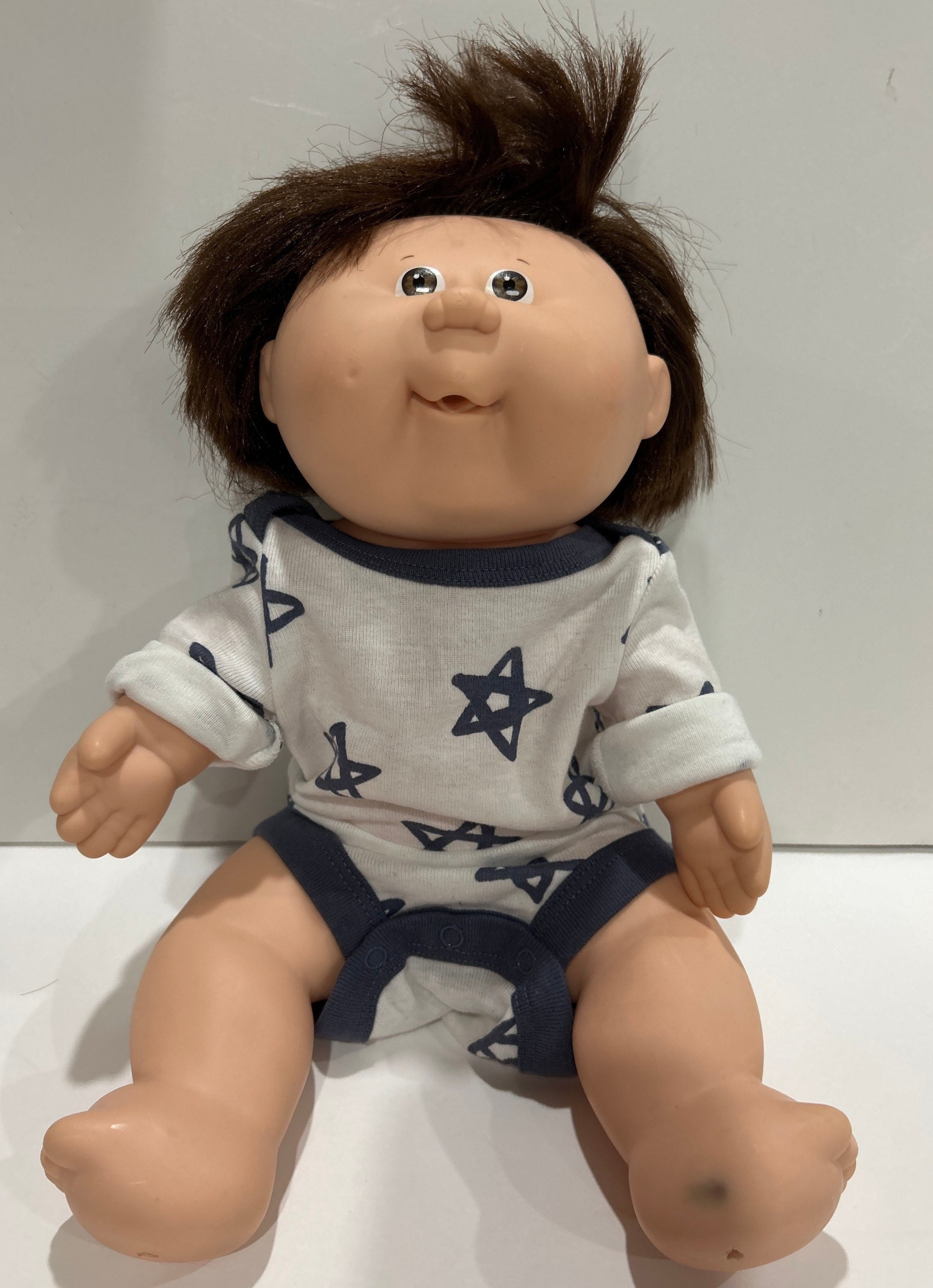 1987 Vintage Cabbage Patch Kids Splash Jointed Hard Body Brown Green ...