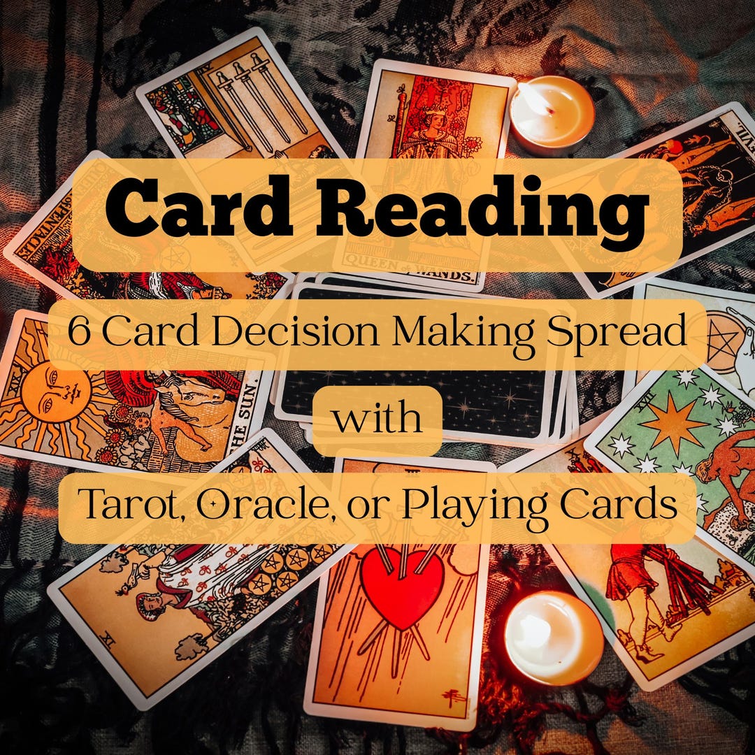 Six Card Tarot or Oracle Spread, Decision Making Reading, Same Day ...