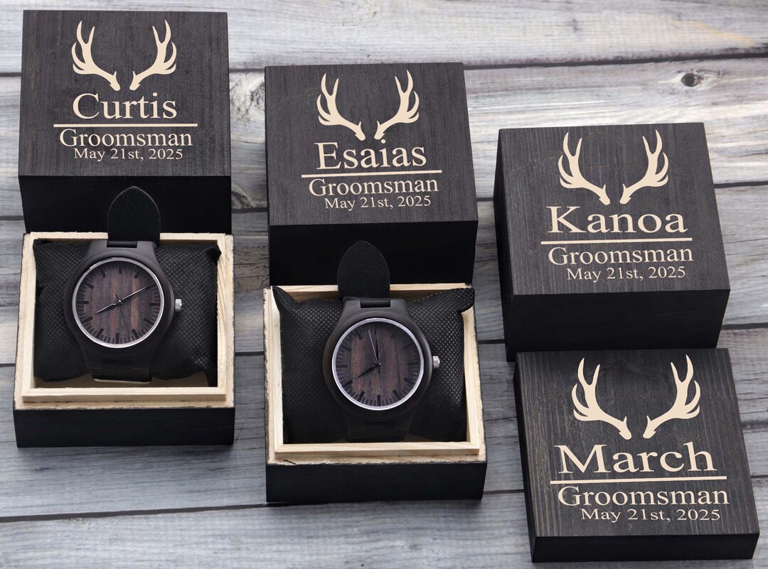 Set of Groomsmen Watch, Groomsman Gifts, Best Man Gift, Personalized ...