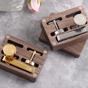 Engraved Cufflinks, Personalized Cufflinks Set, Personalized Tie Clip ...