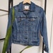Upcycled Jean Jacket With Quilted Panel, Size XS - Etsy
