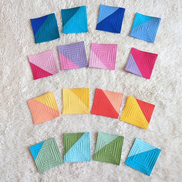 Quilted Coasters - Etsy