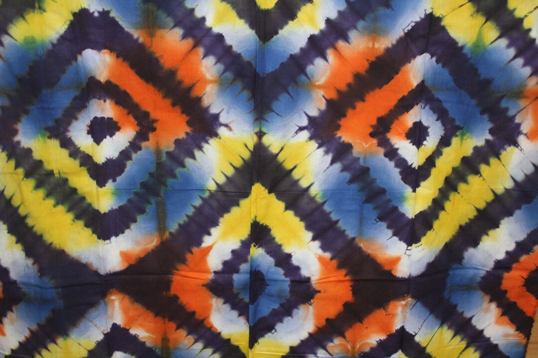 Adire Cotton Fabric-yoruba Fabric-tie and Dye Design-african - Etsy