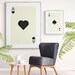 Set of 4 Black Ace Playing Card Posters - Classic Elegance for Your ...