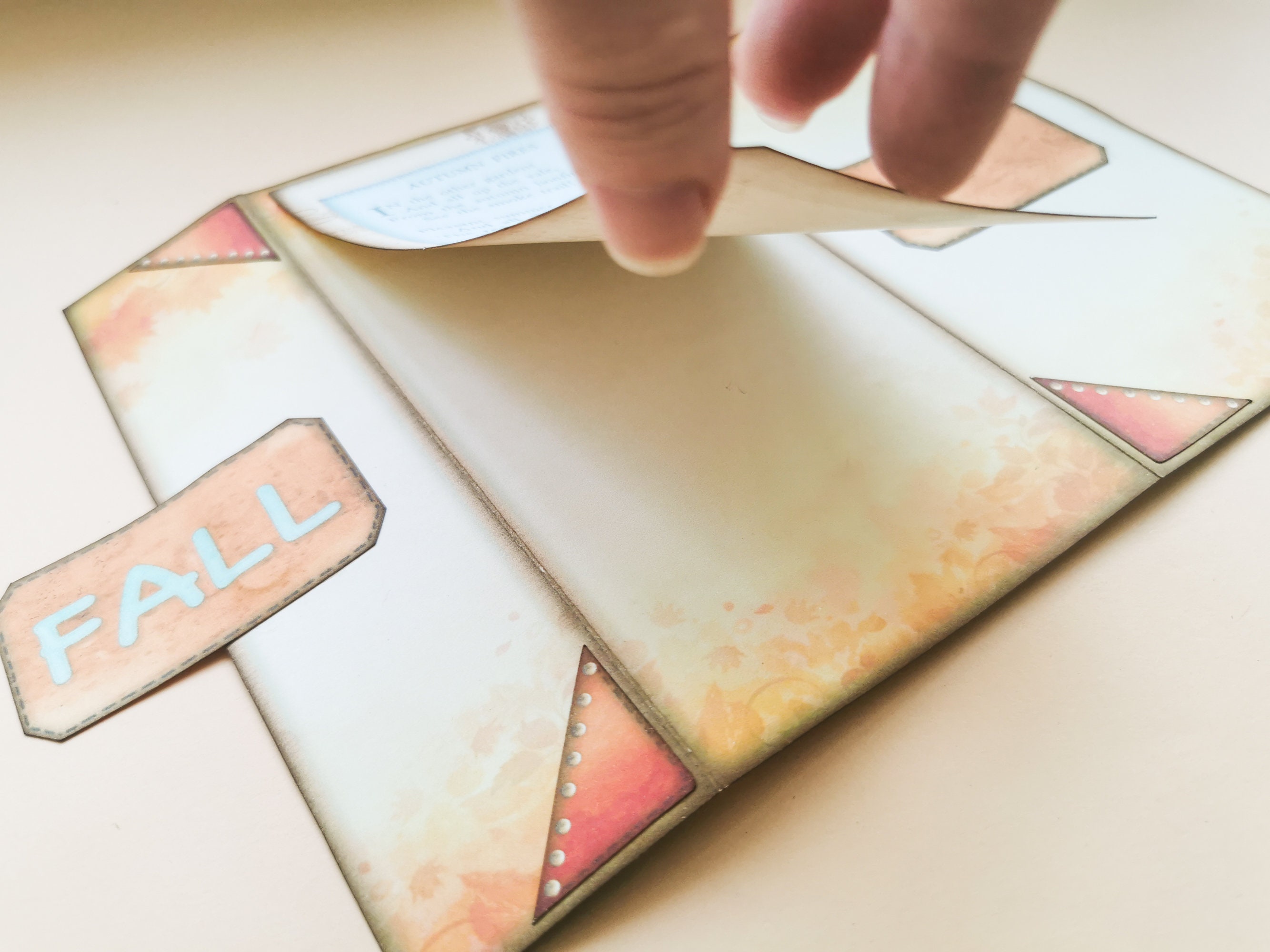 Handmade FALL Folio / Printable Insert for You AUTUMN - Etsy