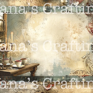 25 Printable CAFE Themed PAGES / Printable Junk Journal / Vintage ...