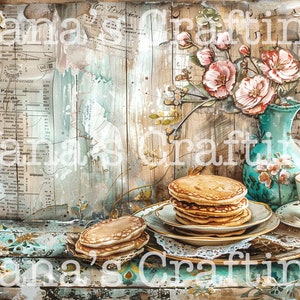 25 Printable KITCHEN PAGES / Cooking Junk Journal / Scrapbooking Paper ...