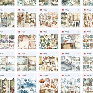100 NATURE Themed Pages - Cut Out Embellishments / Printable Garden ...