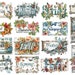 100 NATURE Themed Pages - Cut Out Embellishments / Printable Garden ...