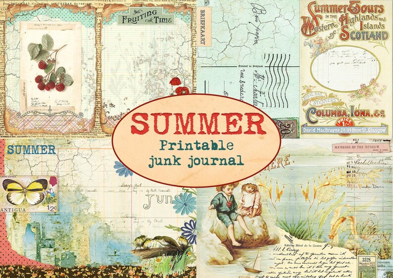 4 SEASONS Huge Digital Kit 61 Pages / Winter / Spring / - Etsy