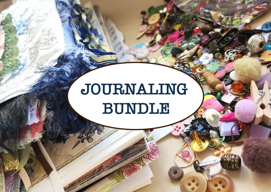 Junk Journaling BUNDLE / Printed Collaged Pages, Cut Outs, Envelopes ...