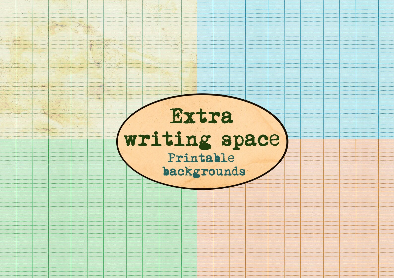 Interesting Writing Space 20 Pages / Bright Printable - Etsy