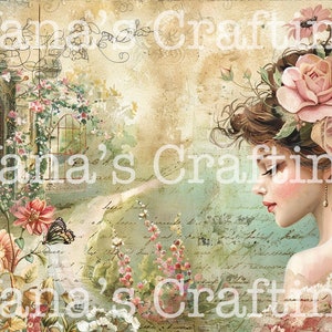 25 Printable PRINCESS Themed PAGES / Romantic Junk Journal ...