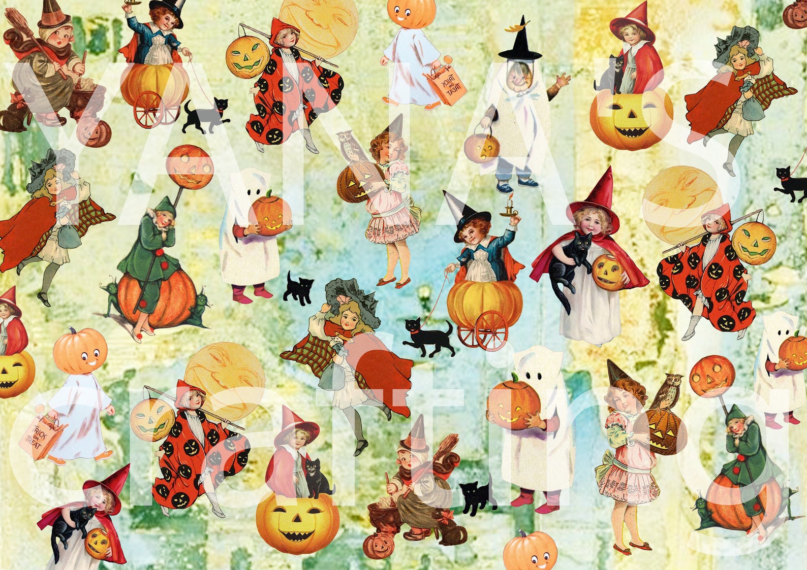 OCTOBER Journal KIT 12 Sheets / Printable Junk Journal / | Etsy