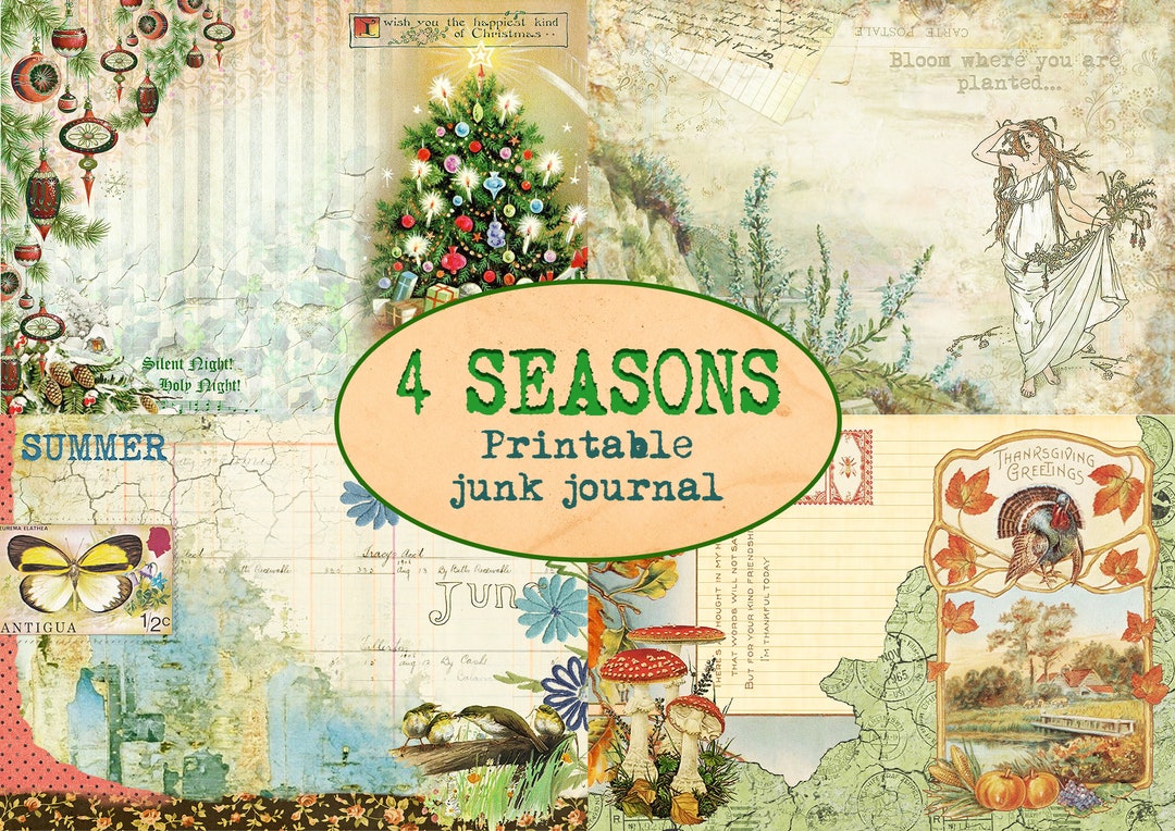 4 SEASONS Huge Digital Kit (61 Pages) / Winter / Spring / Summer ...