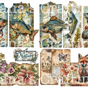 100 NATURE Themed Pages - Cut Out Embellishments / Printable Garden ...