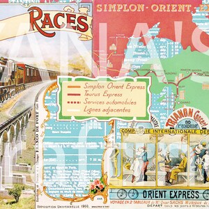 ORIENT EXPRESS Printable Junk Journal (15 Pages)/ Collaged Scrapbooking ...