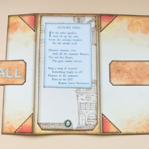 Handmade FALL Folio / Printable Insert for You AUTUMN - Etsy