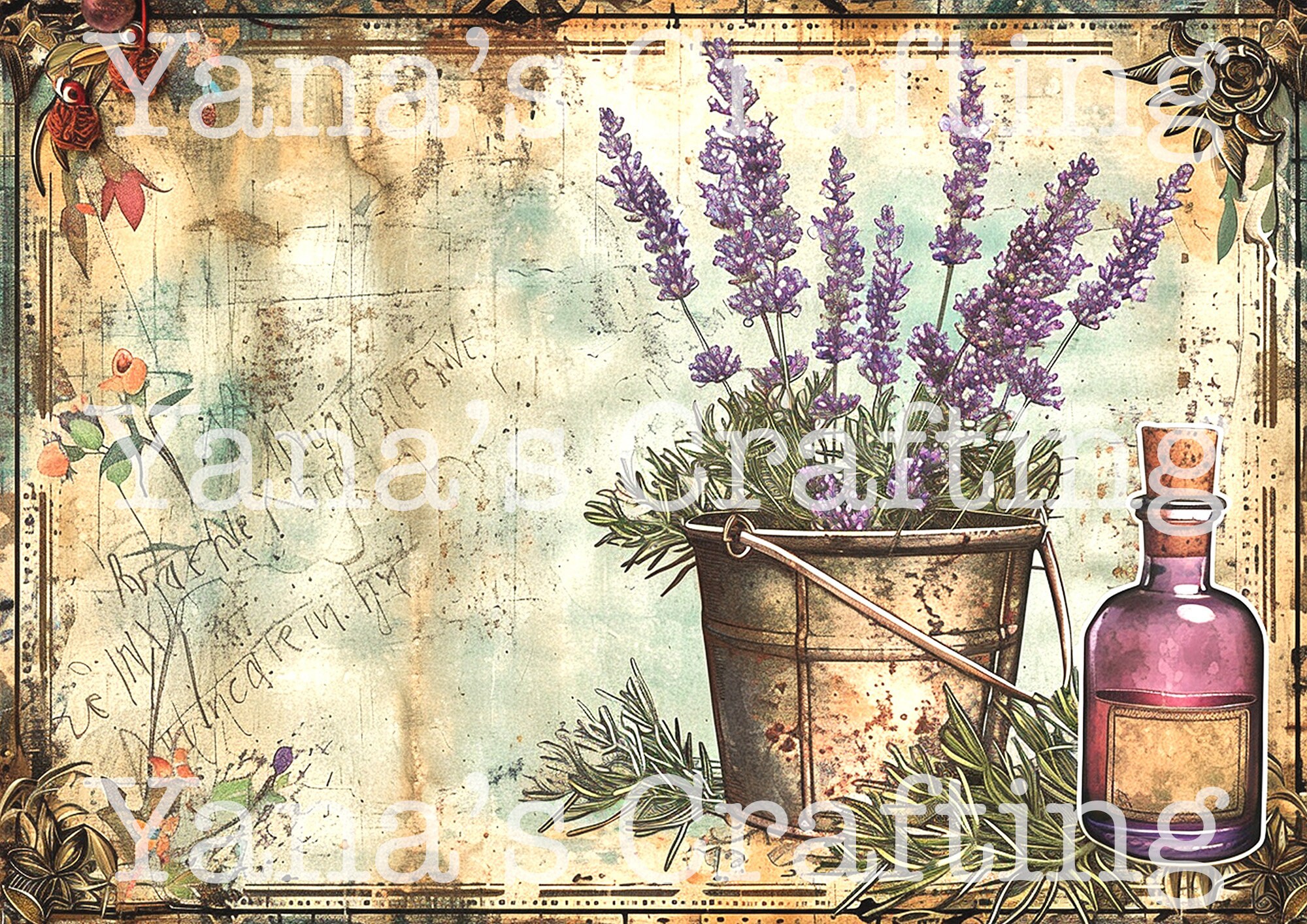 25 Printable SUMMER Themed PAGES / Printable Junk Journal / Vintage ...