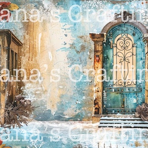 25 Printable WINTER Themed PAGES / Printable Junk Journal / Vintage ...