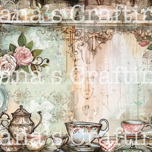 25 Printable KITCHEN PAGES / Cooking Junk Journal / Scrapbooking Paper ...