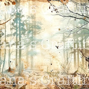 25 FOREST Themed Printable Backgrounds / Printable Nature, Forest Paper ...